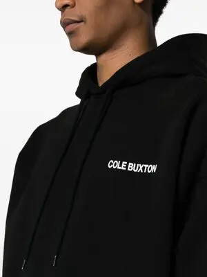COLE BUXTON Logo-print Cotton Hoodie
