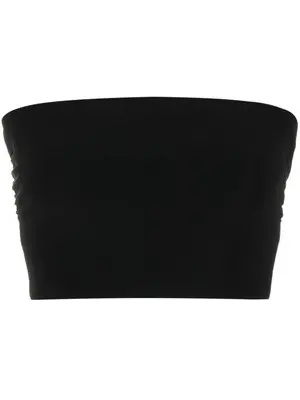 Norma Kamali Strapless Bandeau Top - Black