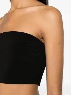 Norma Kamali Strapless Bandeau Top - Black