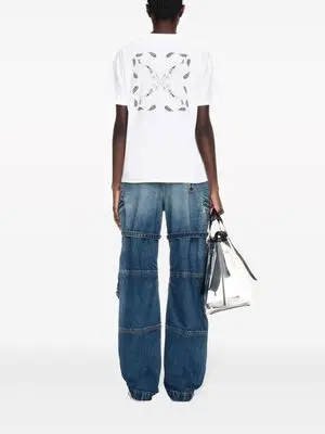 Off-White Arrow-embroidered Cotton T-shirt