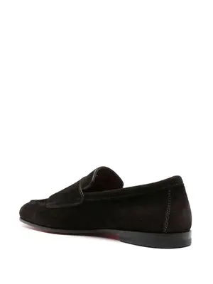 Santoni Double-buckle Loafers - Brown