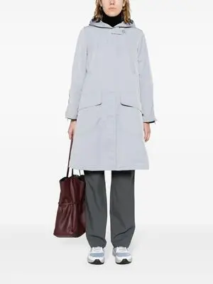 Giorgio Armani Logo Tape Detail Hooded Parka