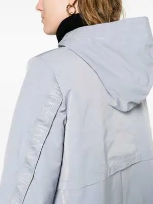 Giorgio Armani Logo Tape Detail Hooded Parka