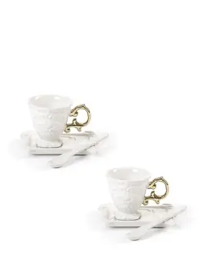 SELETTI Wares Embossed-baroque Coffee Cups