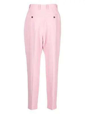 Alexander McQueen Pleated High-rise Trousers