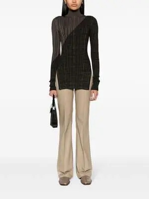 Nanushka Leena High-waisted Trousers - Neutrals
