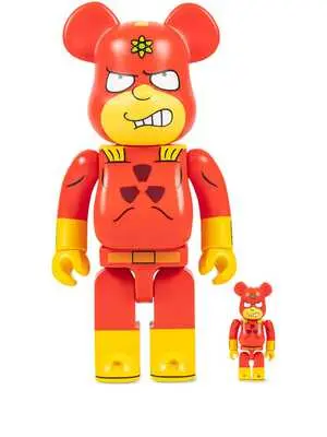MEDICOM TOY X The Simpsons Radioactive Be@rbrick 100% And 400% Figure Set - Red