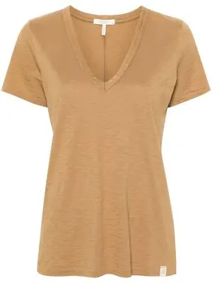 Rag & Bone Slub V-neck T-shirt - Brown