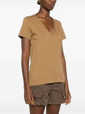 Rag & Bone Slub V-neck T-shirt - Brown