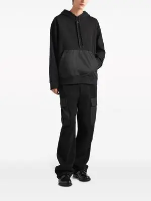 Prada Triangle-logo Fleece Hoodie