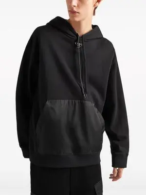 Prada Triangle-logo Fleece Hoodie