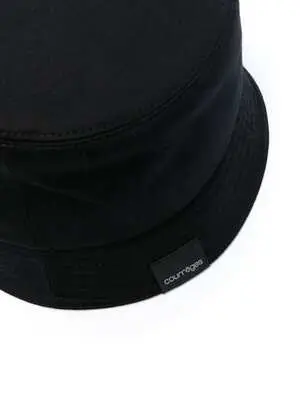 COURREGES Logo Appliqué Bucket Hat