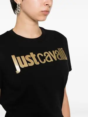 Just Cavalli Logo-print T-shirt - Black