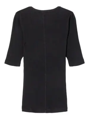 RE/DONE Scoop-neck Cotton Top - Black