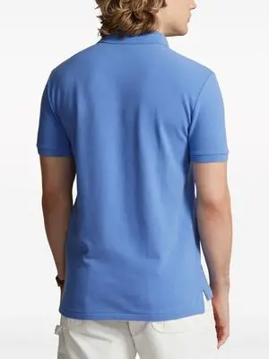 Polo Ralph Lauren Polo Pony-embroidered Piqué Polo Shirt - Blue