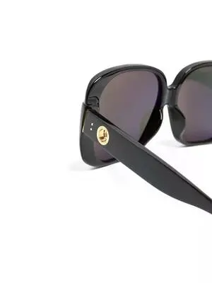 Linda Farrow Mima Square-frame Sunglasses - Black