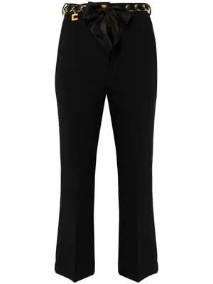 Elisabetta Franchi Belted Cropped Trousers