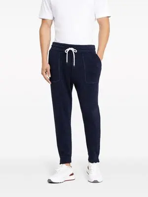 Brunello Cucinelli Ribbed-knit Cotton-blend Track Pants