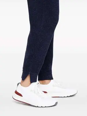 Brunello Cucinelli Ribbed-knit Cotton-blend Track Pants