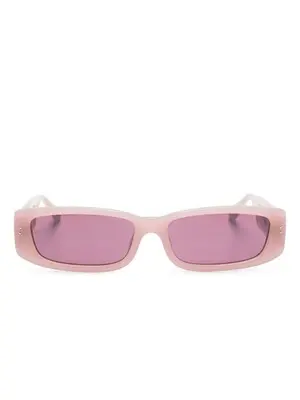 Linda Farrow Talita Rectangle-frame Sunglasses - Pink