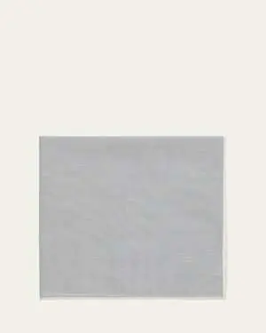 Simonnot Godard Mineral Cotton Pocket Square - Blue Grey
