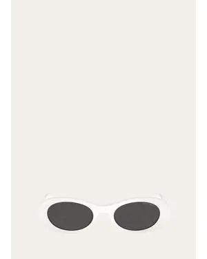 Miu Miu Logo Oval Sunglasses