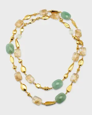 BEN-AMUN Stone And Necklace - Gold
