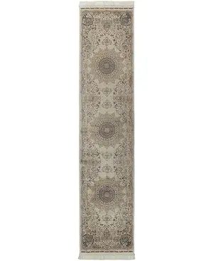 MINK HOME Majestic Elegance Tabriz Runner Area Rug, 2'3 X 10 - Cream