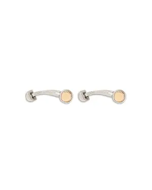 FERRAGAMO Two Tone Cylindrical Cufflinks