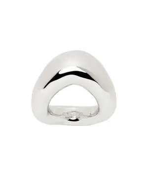 JIL SANDER Silver Band Ring - 045 Silver