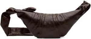 LEMAIRE LEMAIRE Burgundy Small Croissant Bag Br401 Chocolate Fond