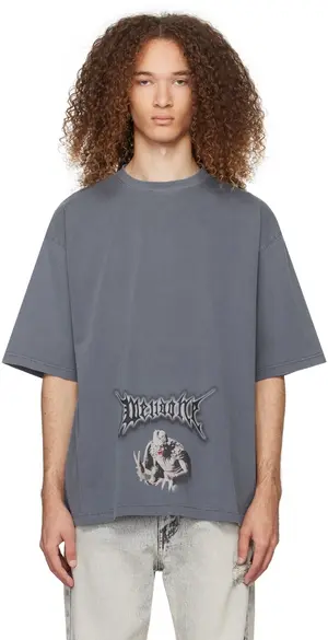 We11Done We11done Navy Monster T-Shirt Navy