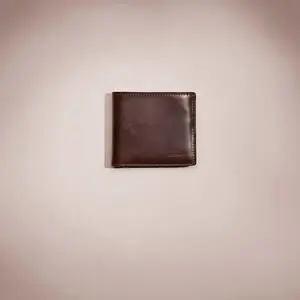 Coach Restored Double Billfold Wallet - Mahogany Brown