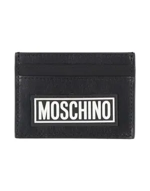 Moschino Cardholder Leather, Textile Fibers