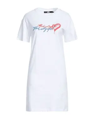 Karl Lagerfeld Mini Cotton Jersey Dress