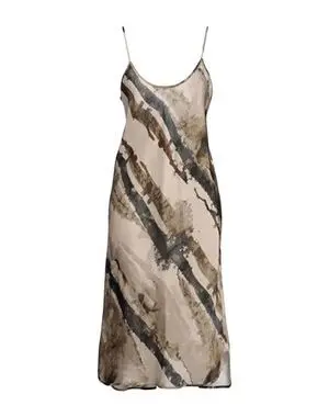 Masnada Multicolor Slip Midi Dress