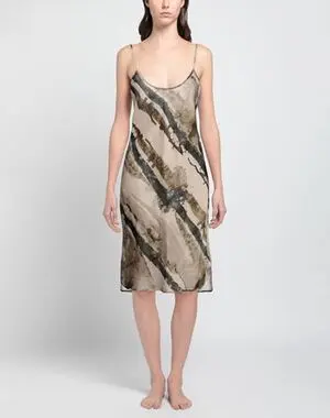 Masnada Multicolor Slip Midi Dress