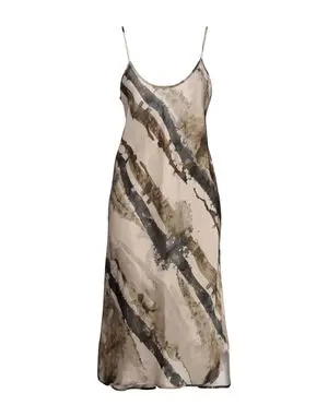 Masnada Multicolor Slip Midi Dress
