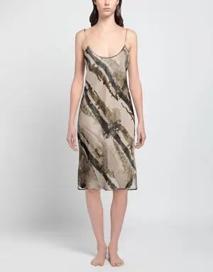 Masnada Multicolor Slip Midi Dress