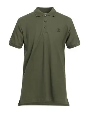 Burberry Man Polo Shirt White Size S Cotton Green