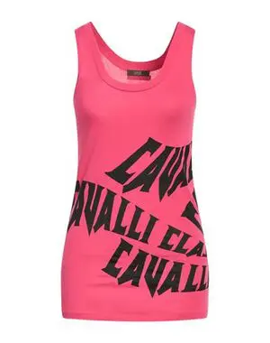 Roberto Cavalli Printed Jersey Top - Pink