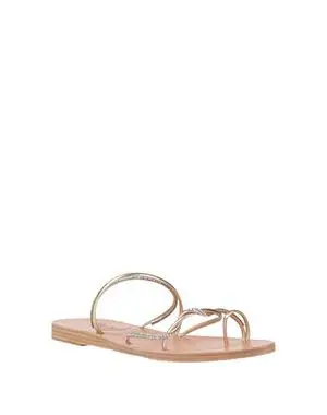 ANCIENT GREEK SANDALS Embellished Thong Sandals - Gold