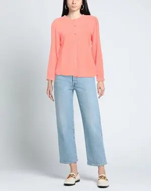 Honorine Woven Mandarin Collar Shirt