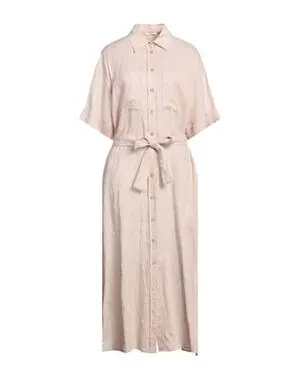 Peserico PESERICO Linen Maxi Shirt Dress Beige