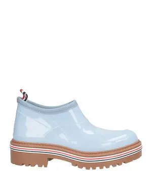 Thom Browne Ankle Boots In Rubber With Lug Sole - Blue