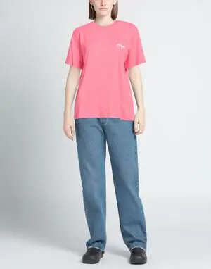 MSGM Basic Embroidered T-shirt - Magenta