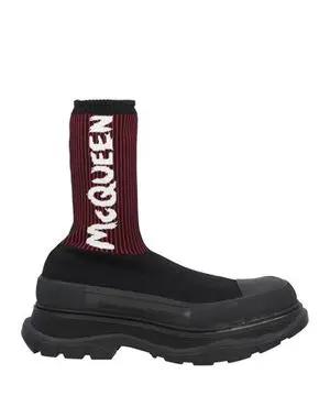 Alexander Mcqueen Round Toe Boots For Men
