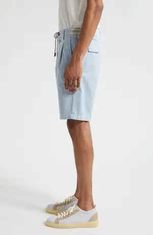 Eleventy Stretch Cotton Bermuda Shorts