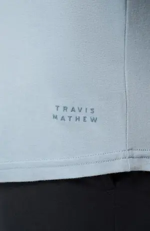 Travis Mathew Cloud Crewneck T-shirt - Ash Blue