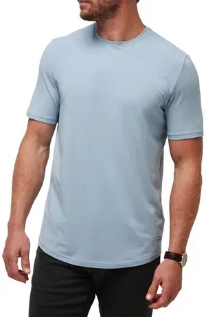 Travis Mathew Cloud Crewneck T-shirt Dusty Blue